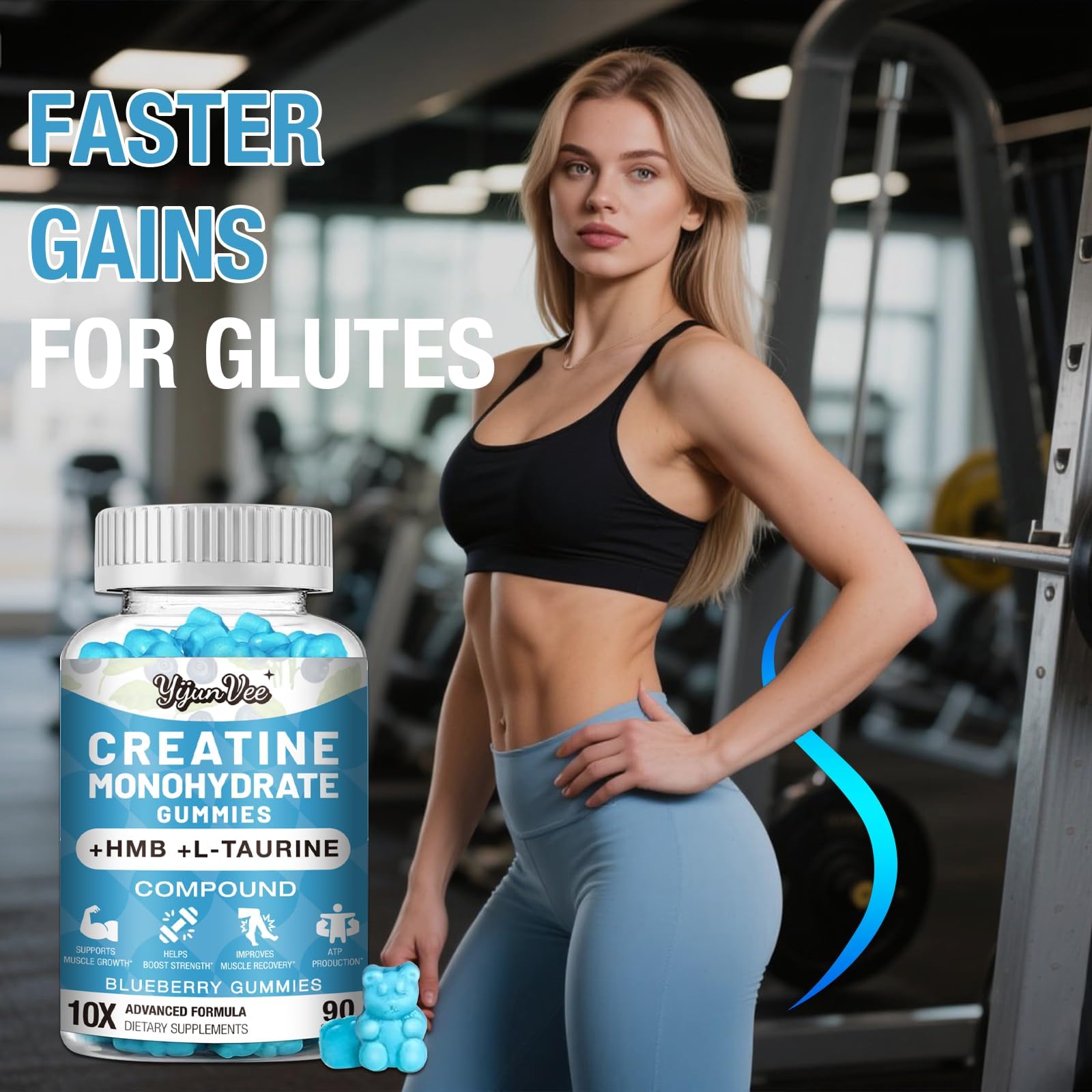 180 count creatine gummies for convenience