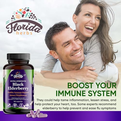 180 count elderberry capsules for convenience