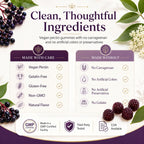 180 count elderberry gummies bottle