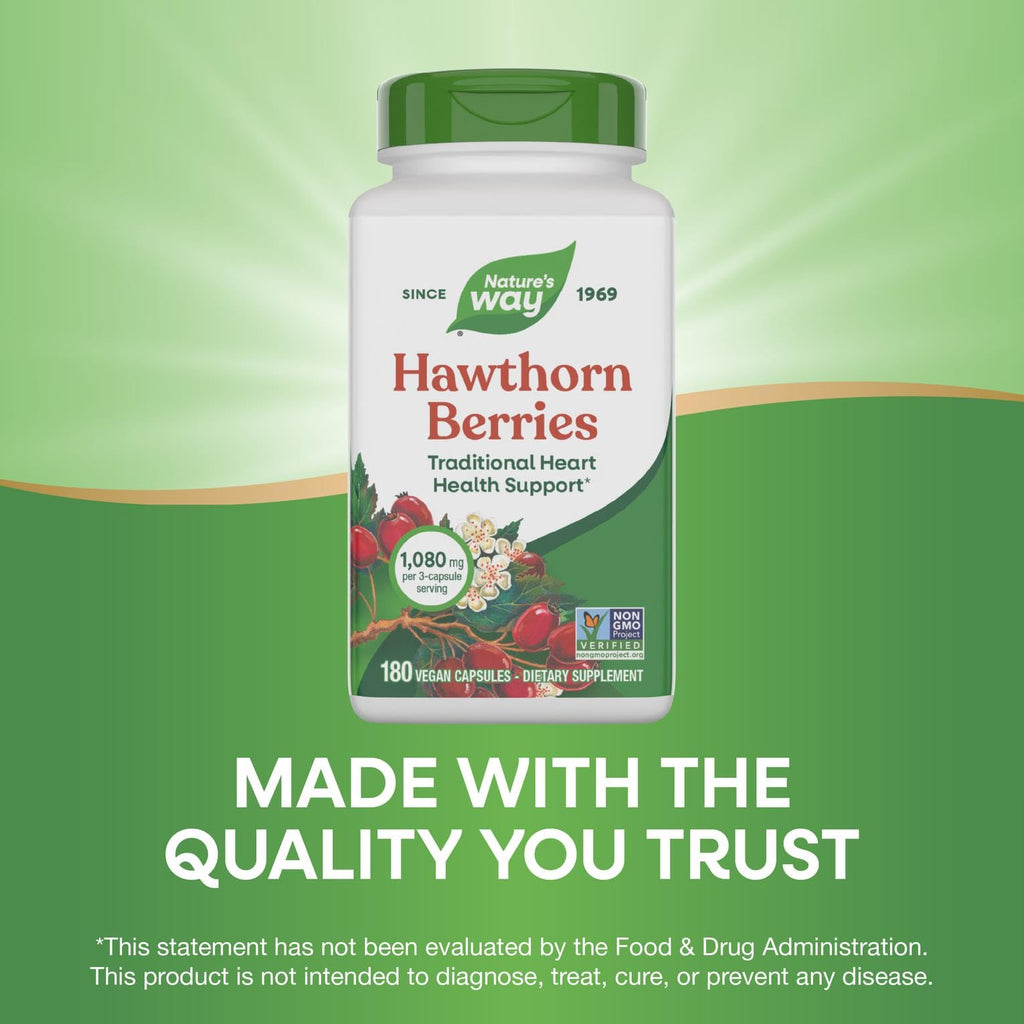 180 count hawthorn capsules for vitality