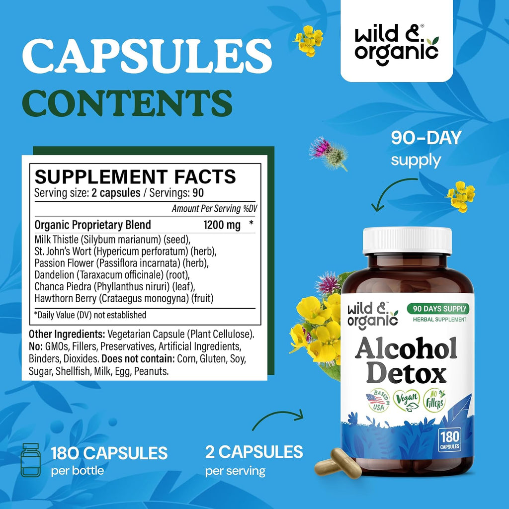 180 count liver detox capsules for wellness