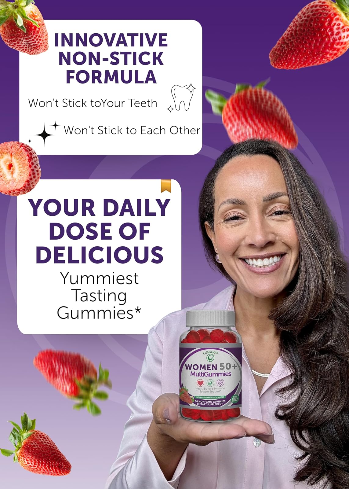 180 count Lunakai multivitamin gummies