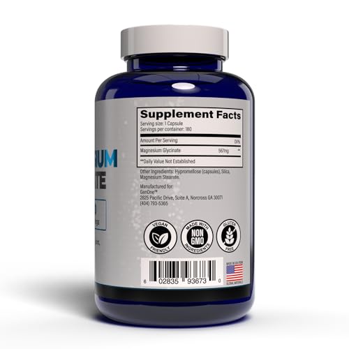 180 count magnesium capsules for wellness