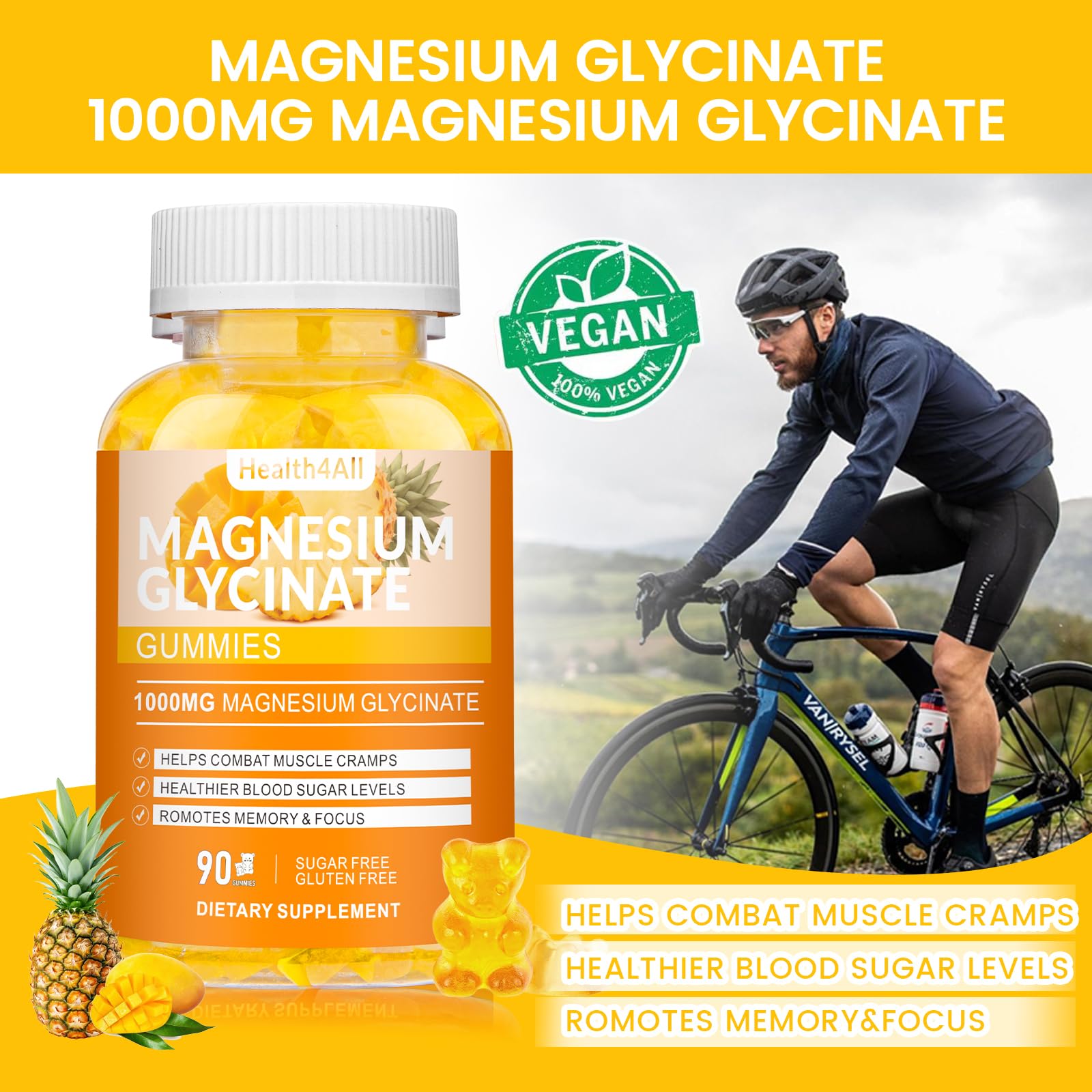 180 count magnesium gummies for daily use