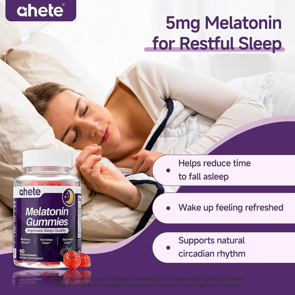180 count melatonin gummy bottle