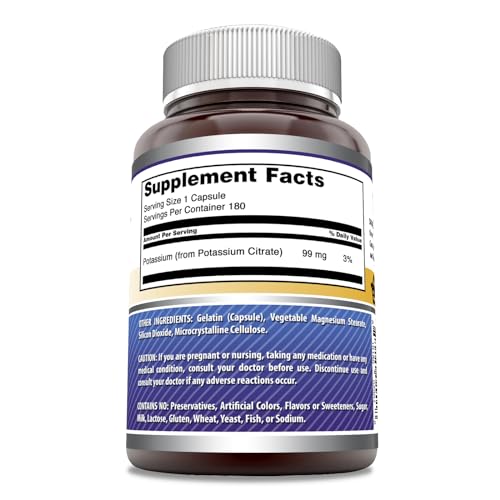 180 count potassium citrate for energy
