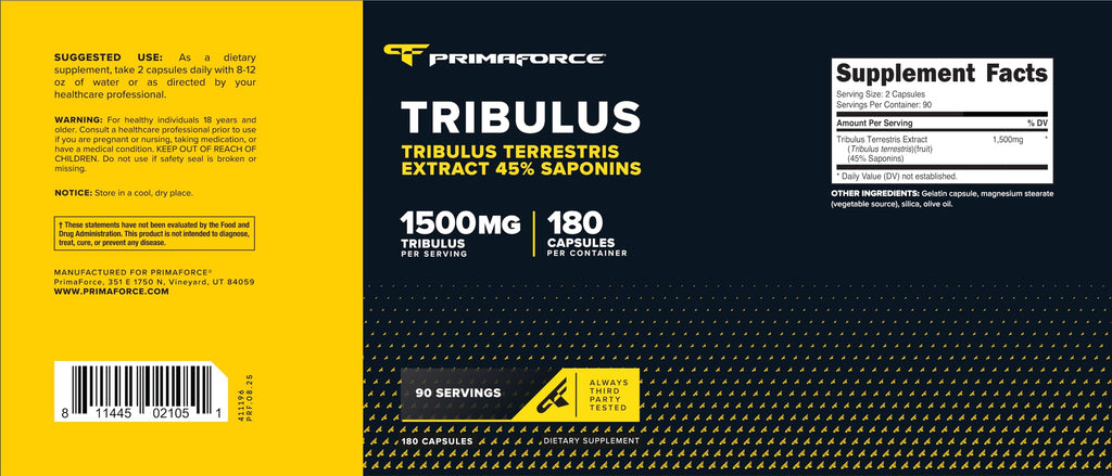 180 count tribulus capsules for value