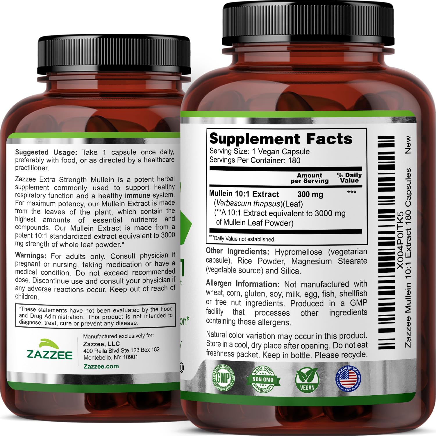 180 count vegan mullein capsules