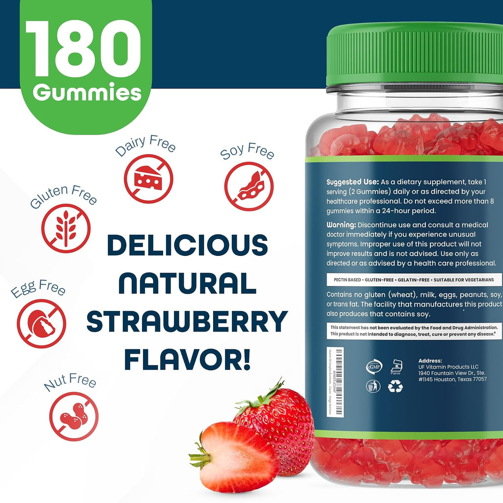 180 count vitamin b complex gummies