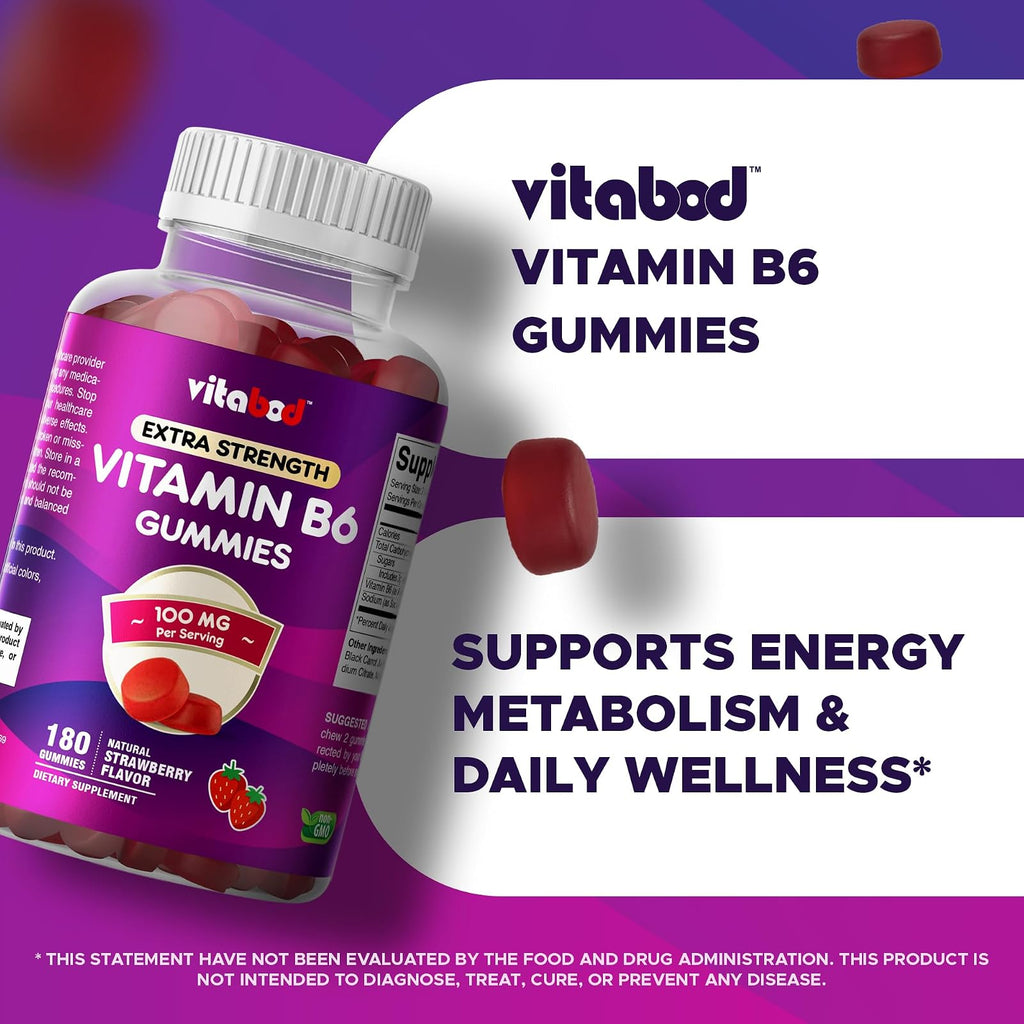 180 count Vitamin B6 gummies