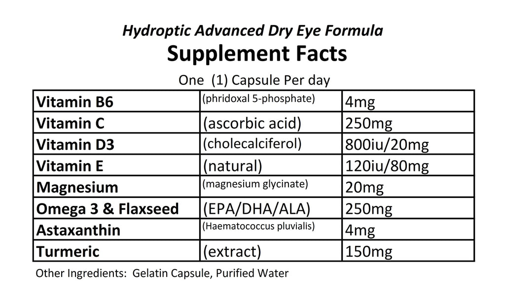 180 day supply of eye health vitamins