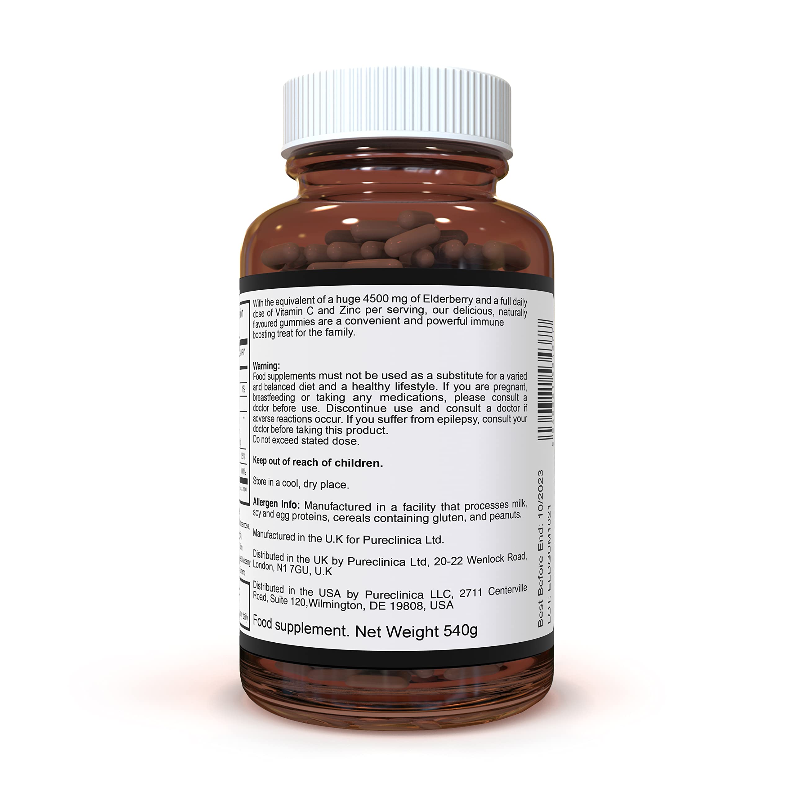 180 elderberry gummies for whole family