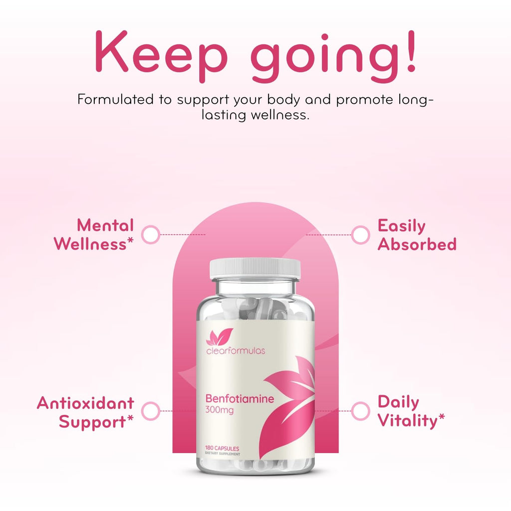 180 servings of Benfotiamine capsules