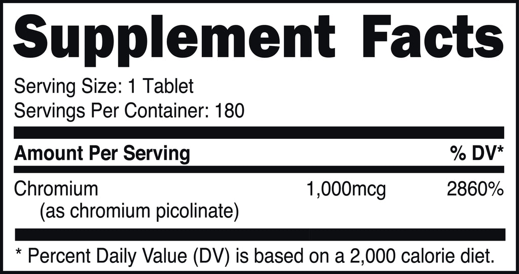 180 servings of chromium