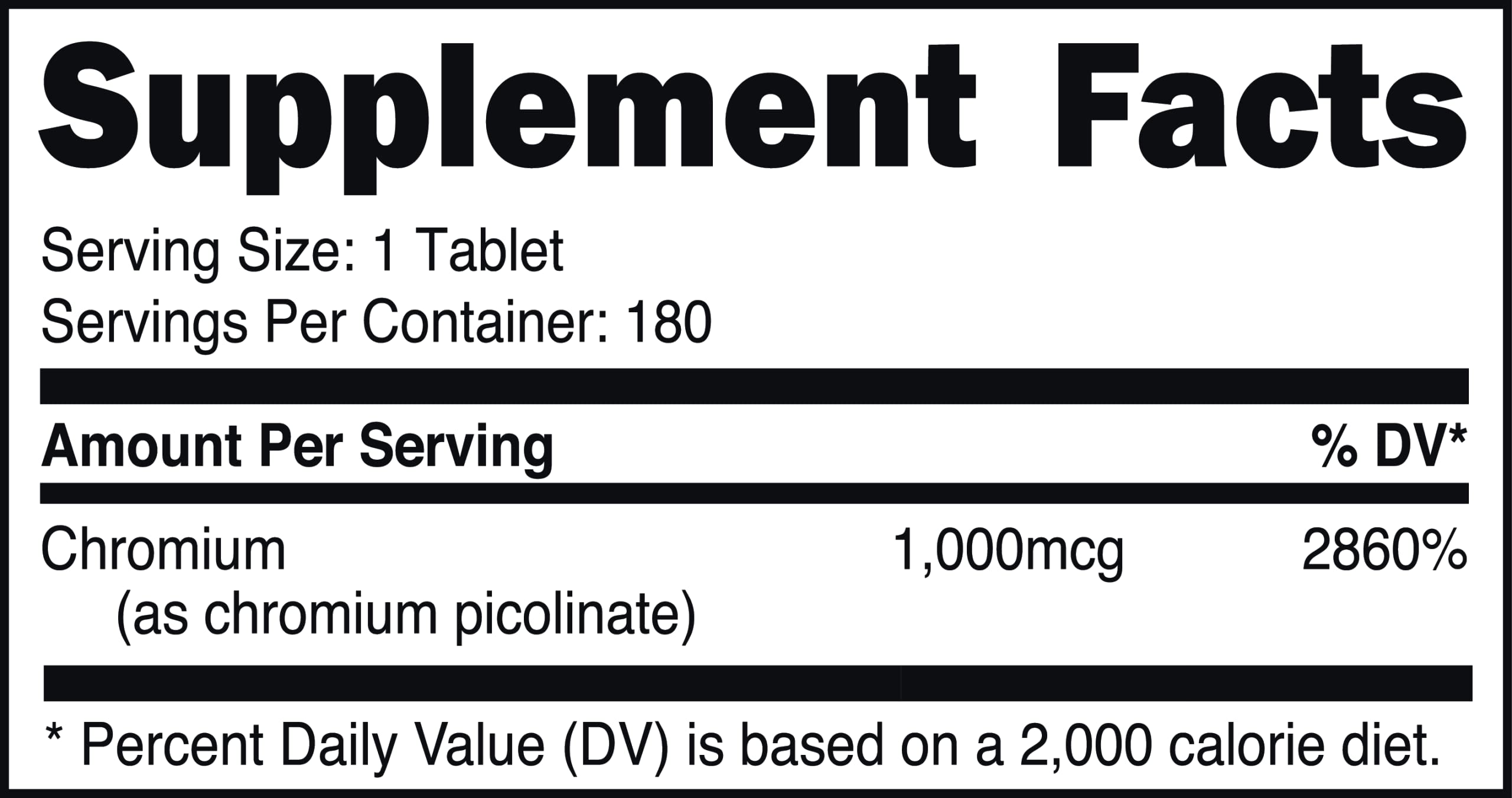 180 servings of chromium