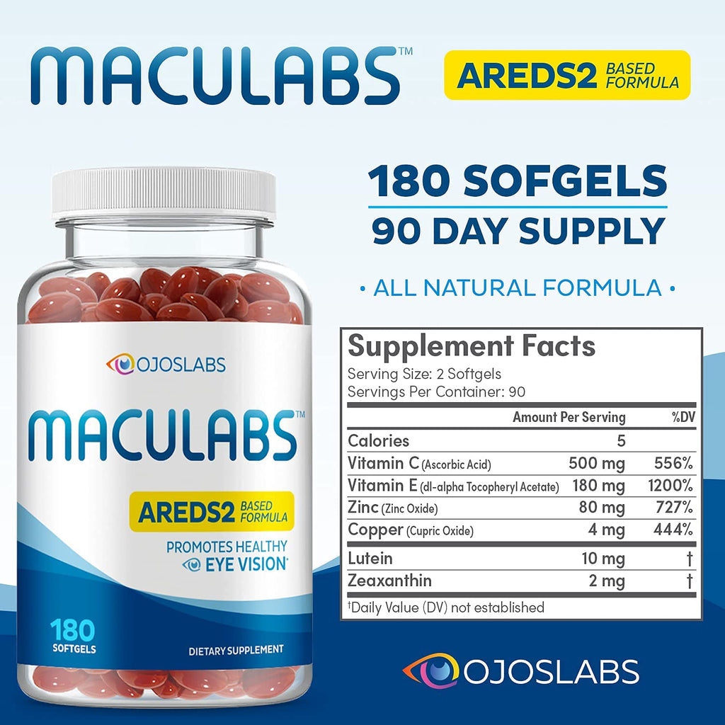 180 softgels for daily eye nutrition