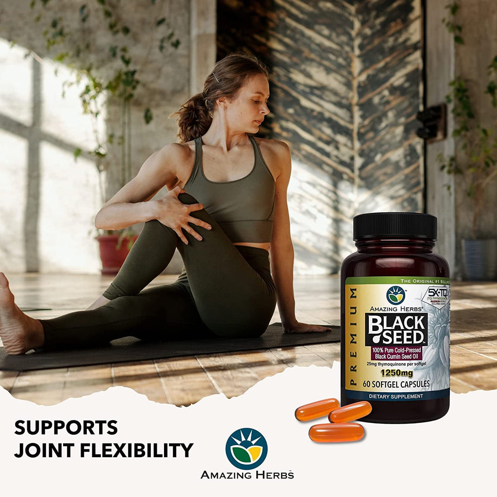 180 softgels of black seed oil