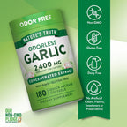 180 softgels of garlic extract