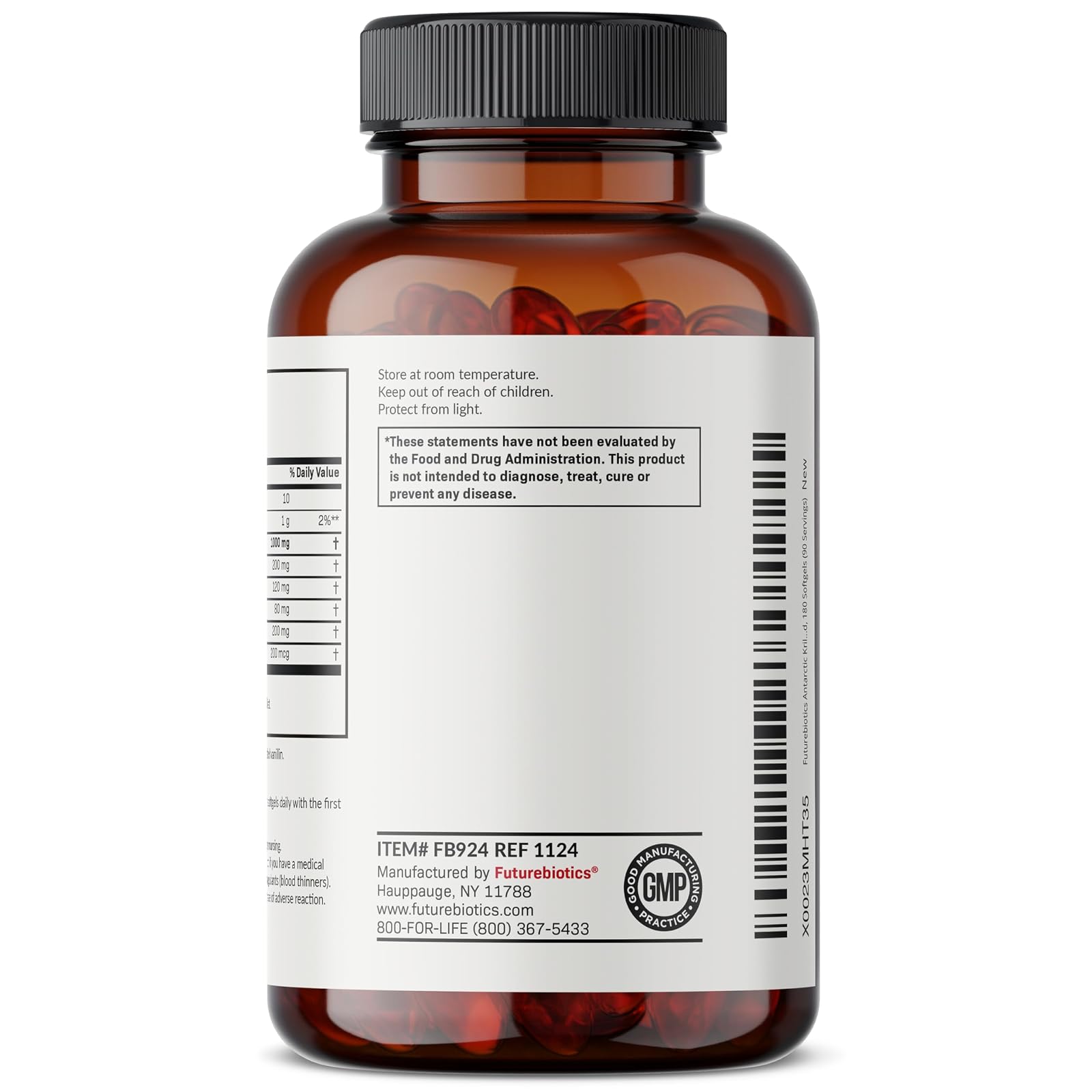 180 softgels of krill oil