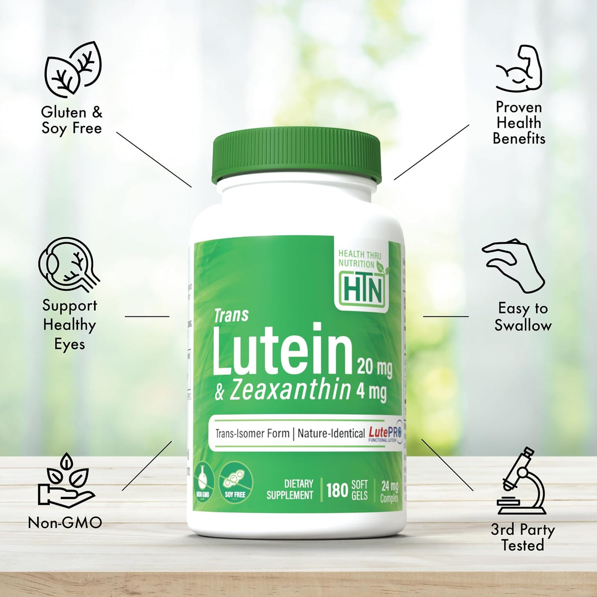 180 softgels of lutein benefits
