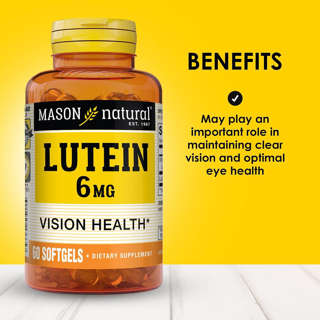 180 softgels of Lutein for vision support