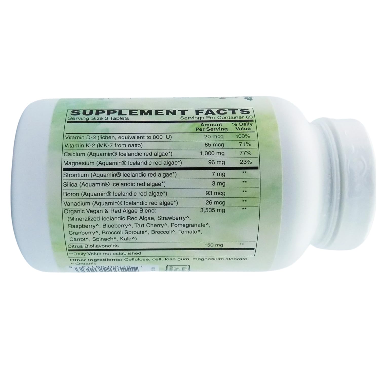 180 tablets of algae calcium