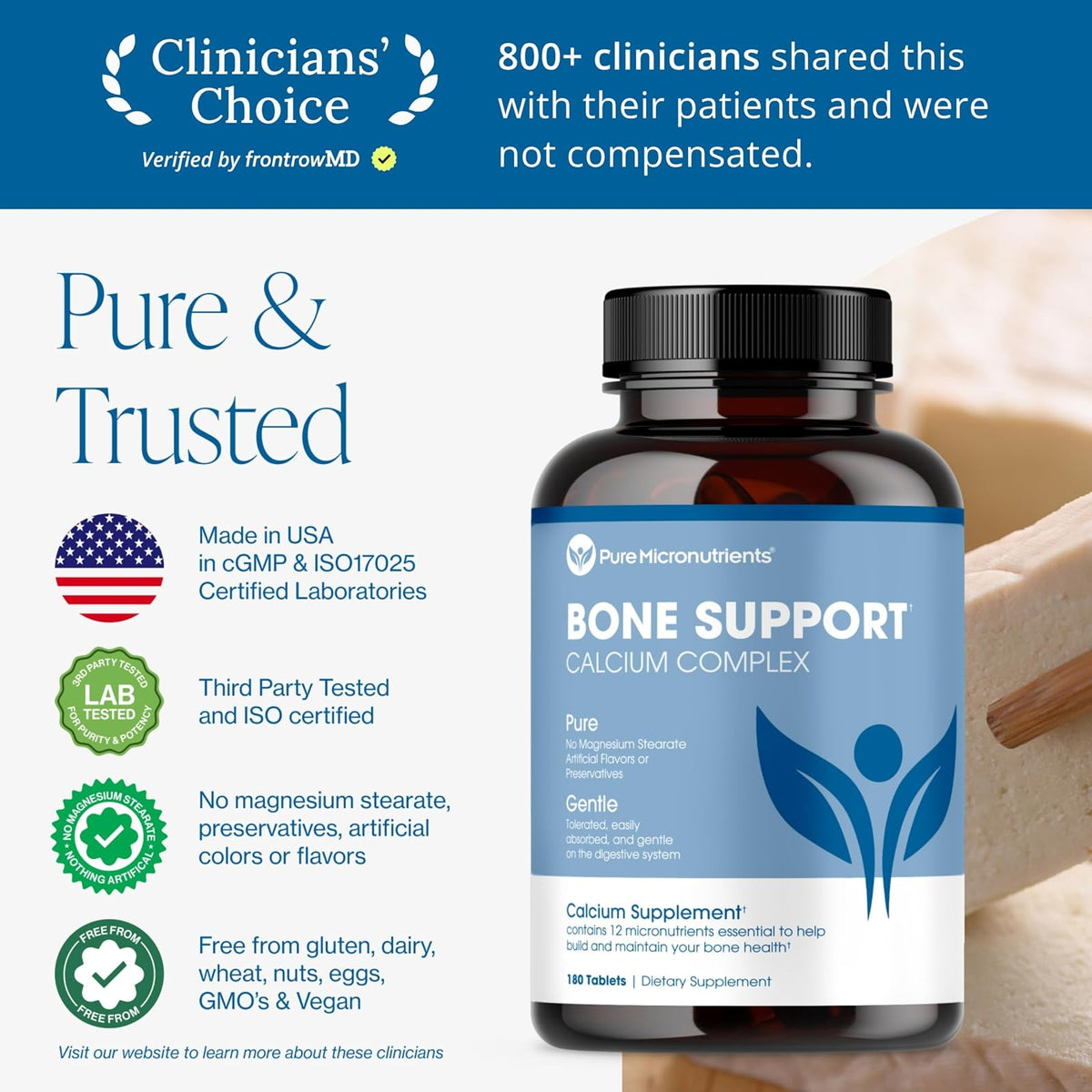 180 tablets of calcium citrate