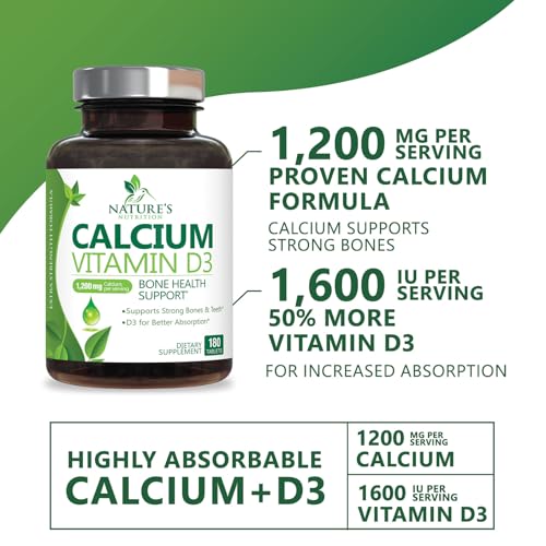 180 tablets of calcium for long-lasting support