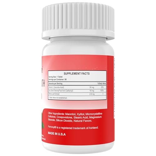 180 tablets of iron for energy