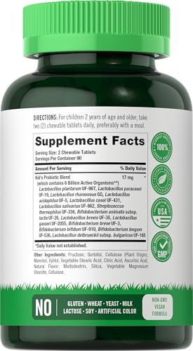 180 tablets of kids probiotics