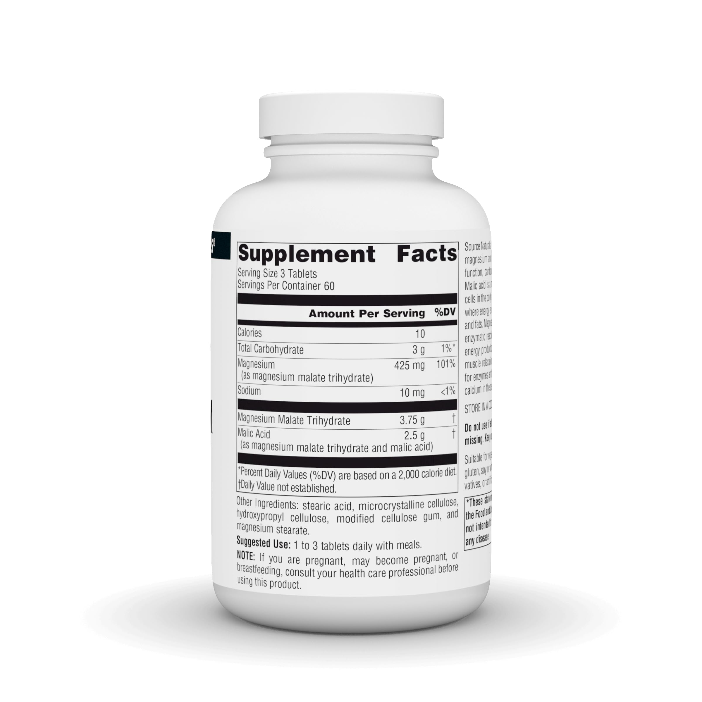 180 tablets of magnesium malate