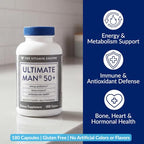 180 tablets of multivitamins for men