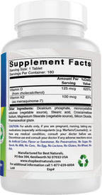 180 tablets of vitamin D3