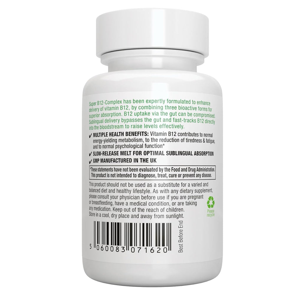 180 tablets vitamin B12 supply