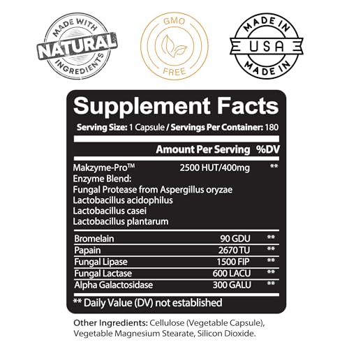 180 veggie capsules for digestion