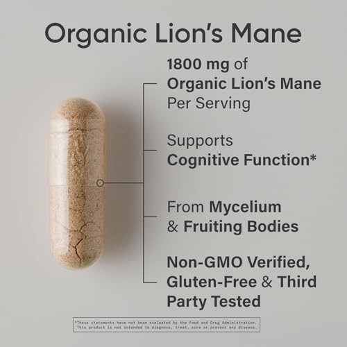 1800 mg Lion's Mane supplement