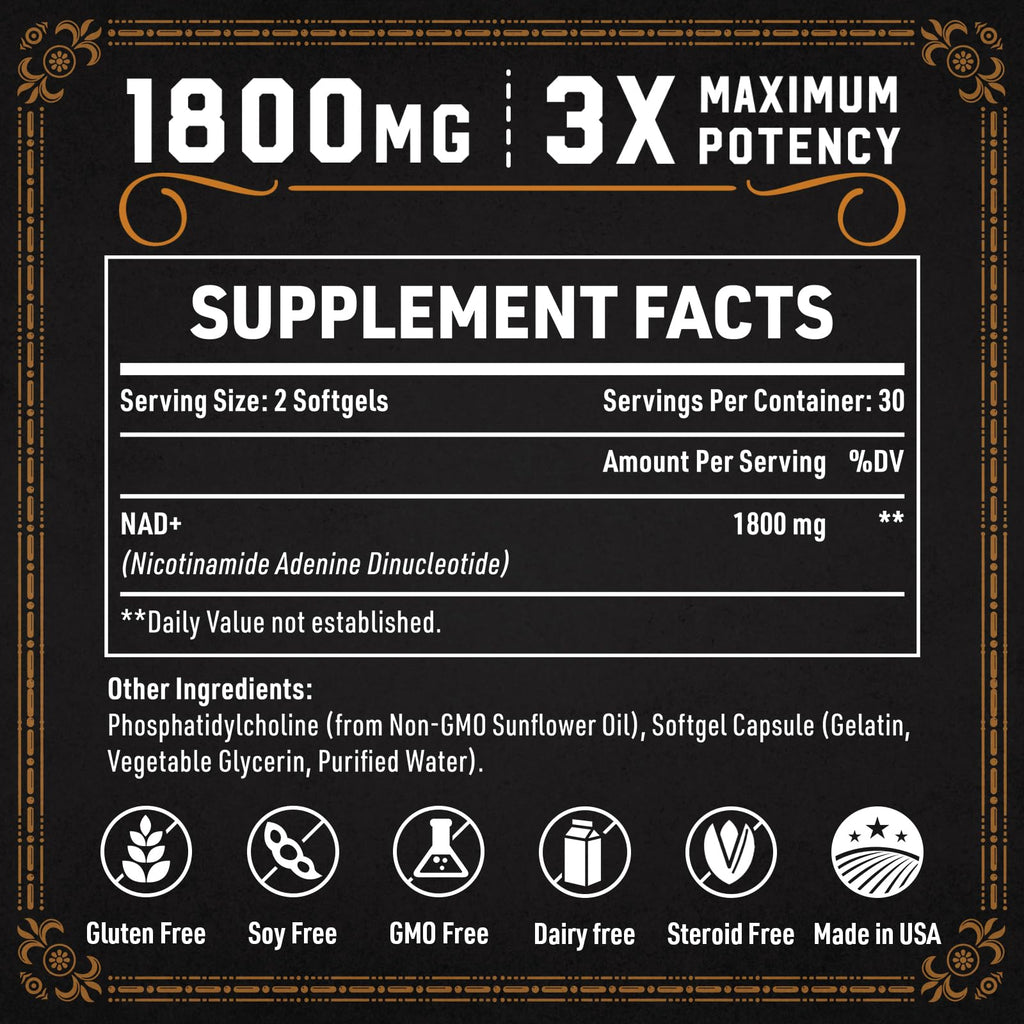 1800 MG NAD+ for men and women