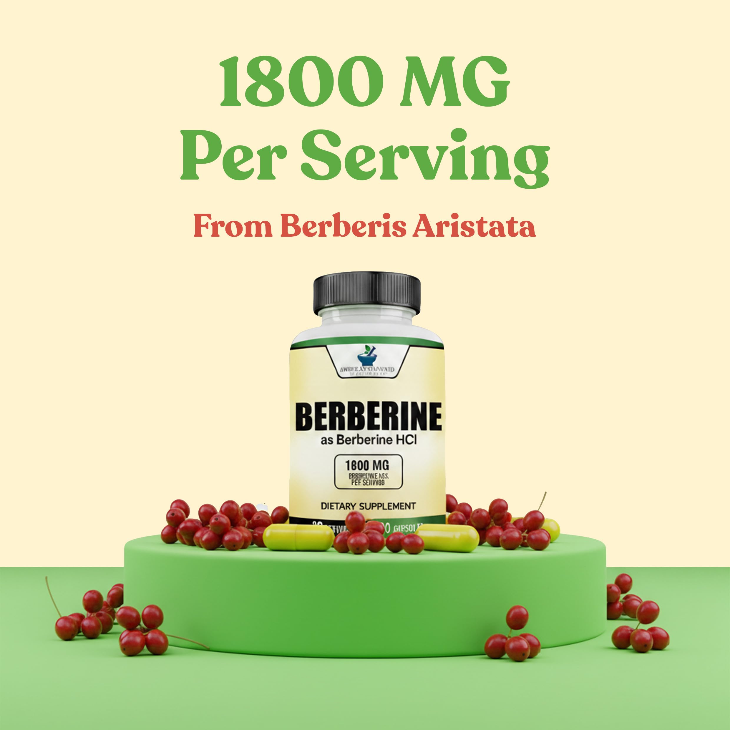 1800mg berberine for wellness