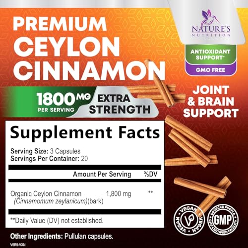 1800mg ceylon cinnamon for wellness
