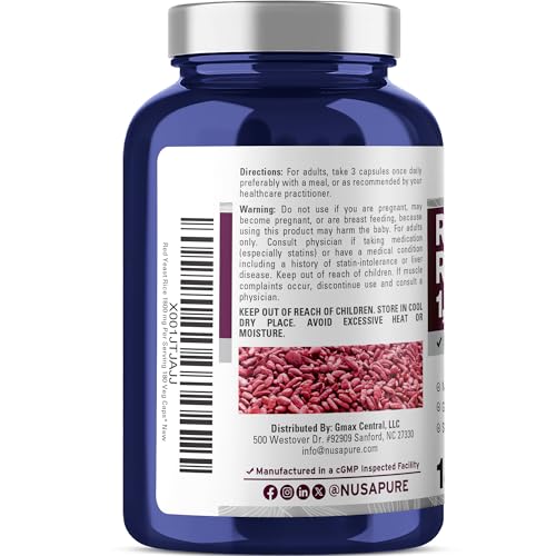 1800mg red yeast rice dosage