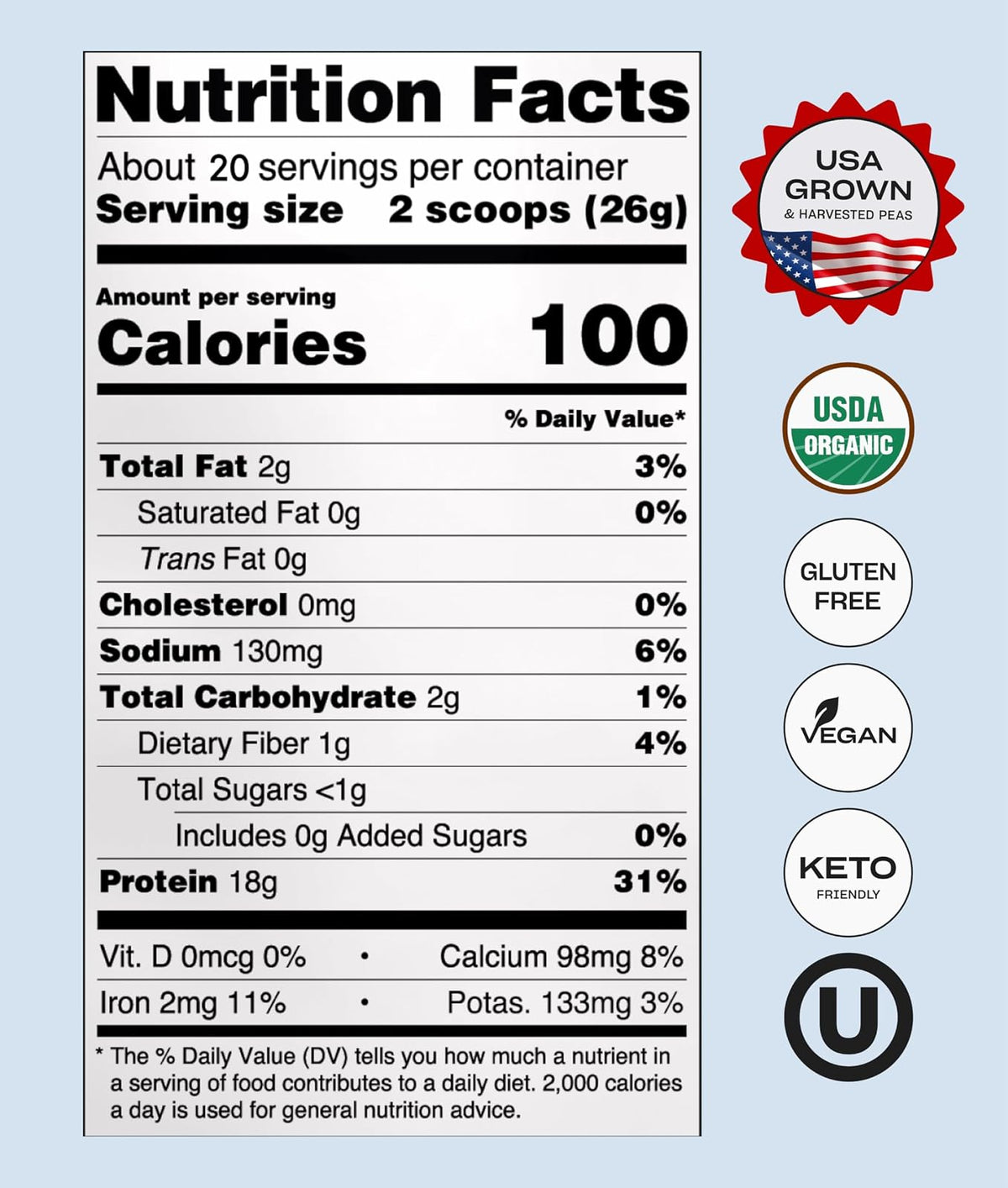 18g plant based protein