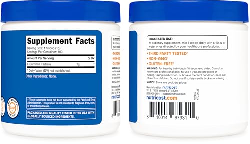 1g L-Carnitine per serving supplement
