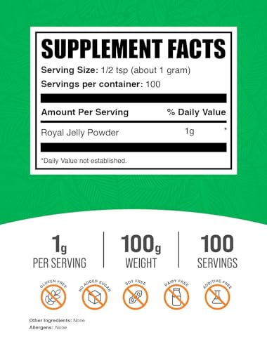 1g serving of royal jelly powder