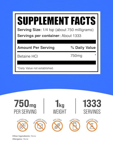 1kg Betaine HCl for gut health