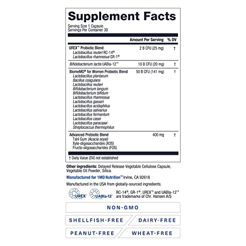 1MD Nutrition women's probiotic formula