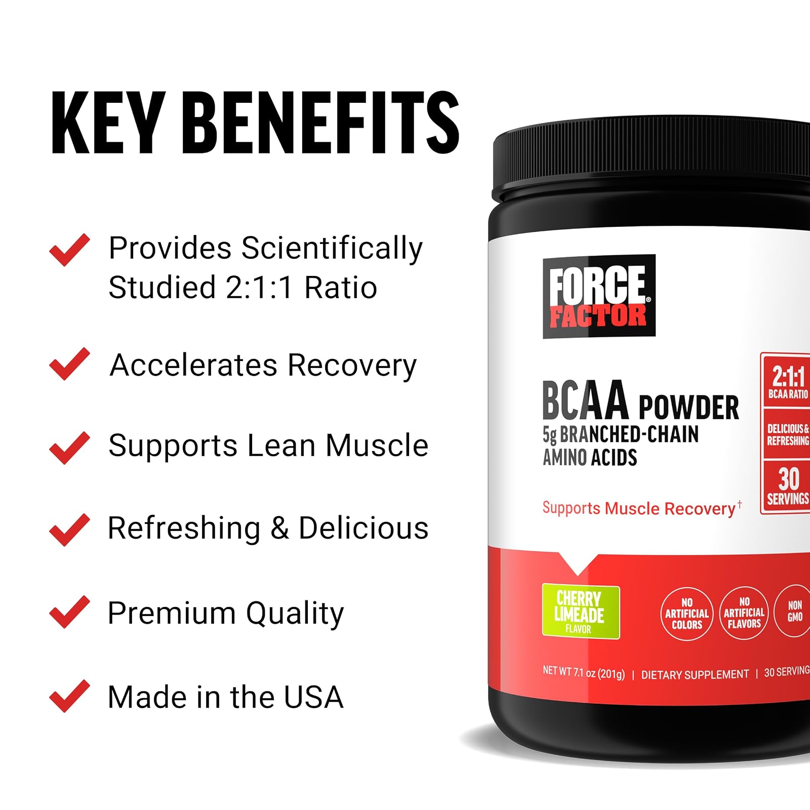 2:1:1 BCAA amino acids for recovery