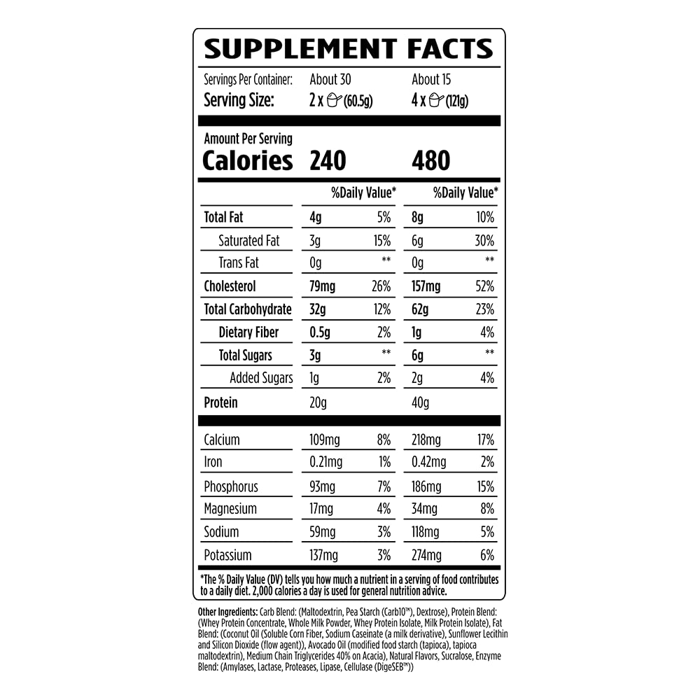 2.2 kg mass gainer for athletes