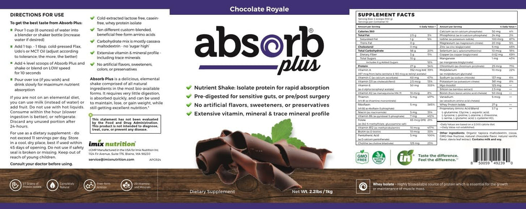 2.2 lbs chocolate protein supplement
