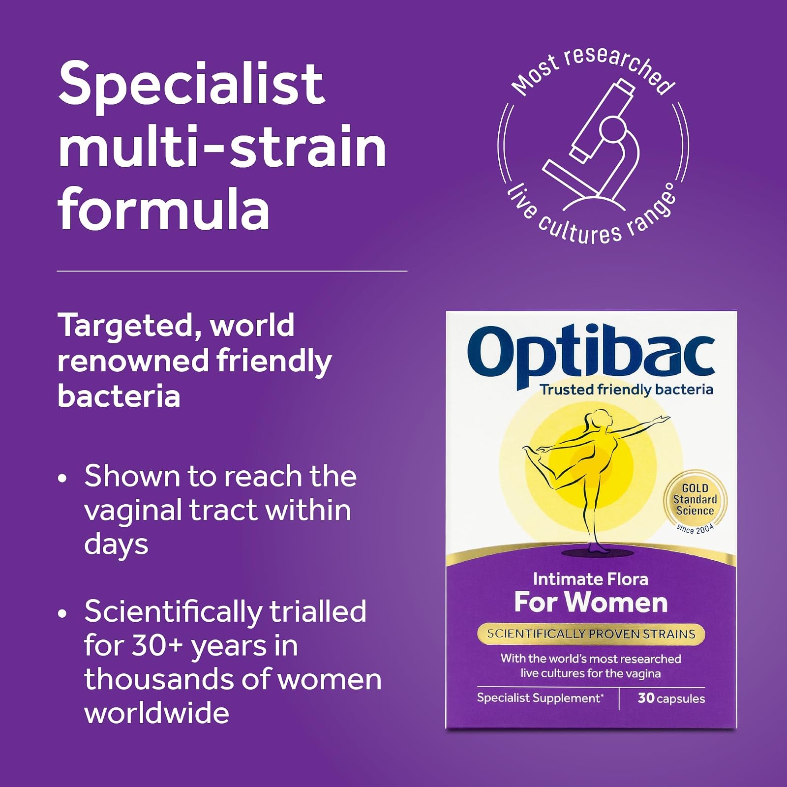 2.3 billion CFU probiotic support