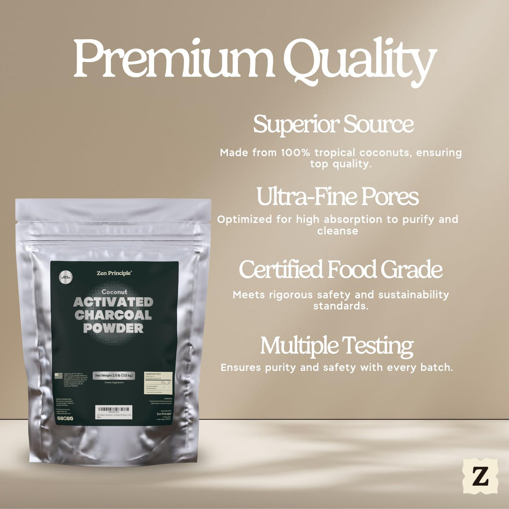 2.5 lb coconut charcoal for cleansing